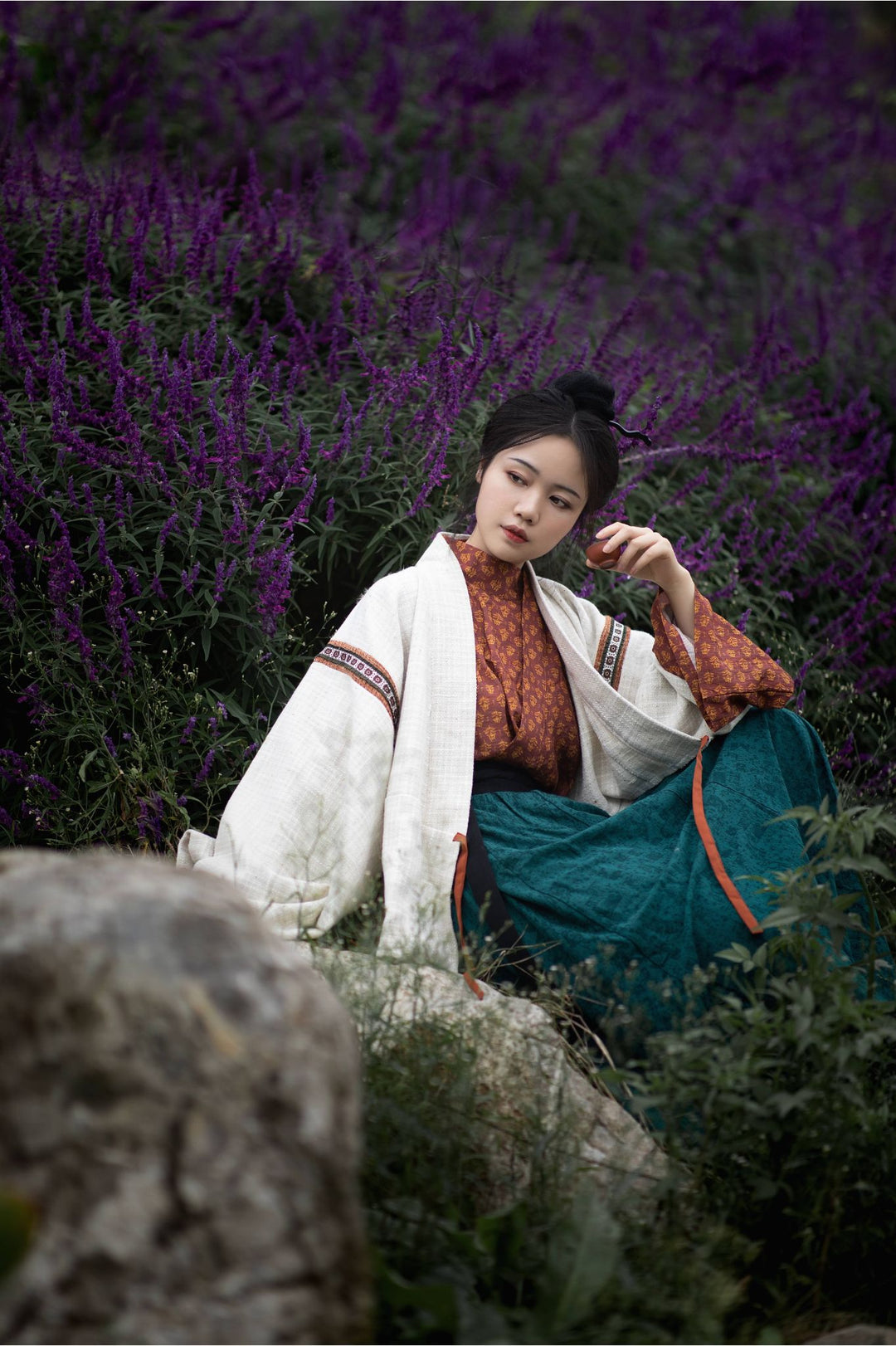 Kui 夔 Rain God Wei Jin Dynasties Unisex Winter Wool Blend Jacket & Poq ...