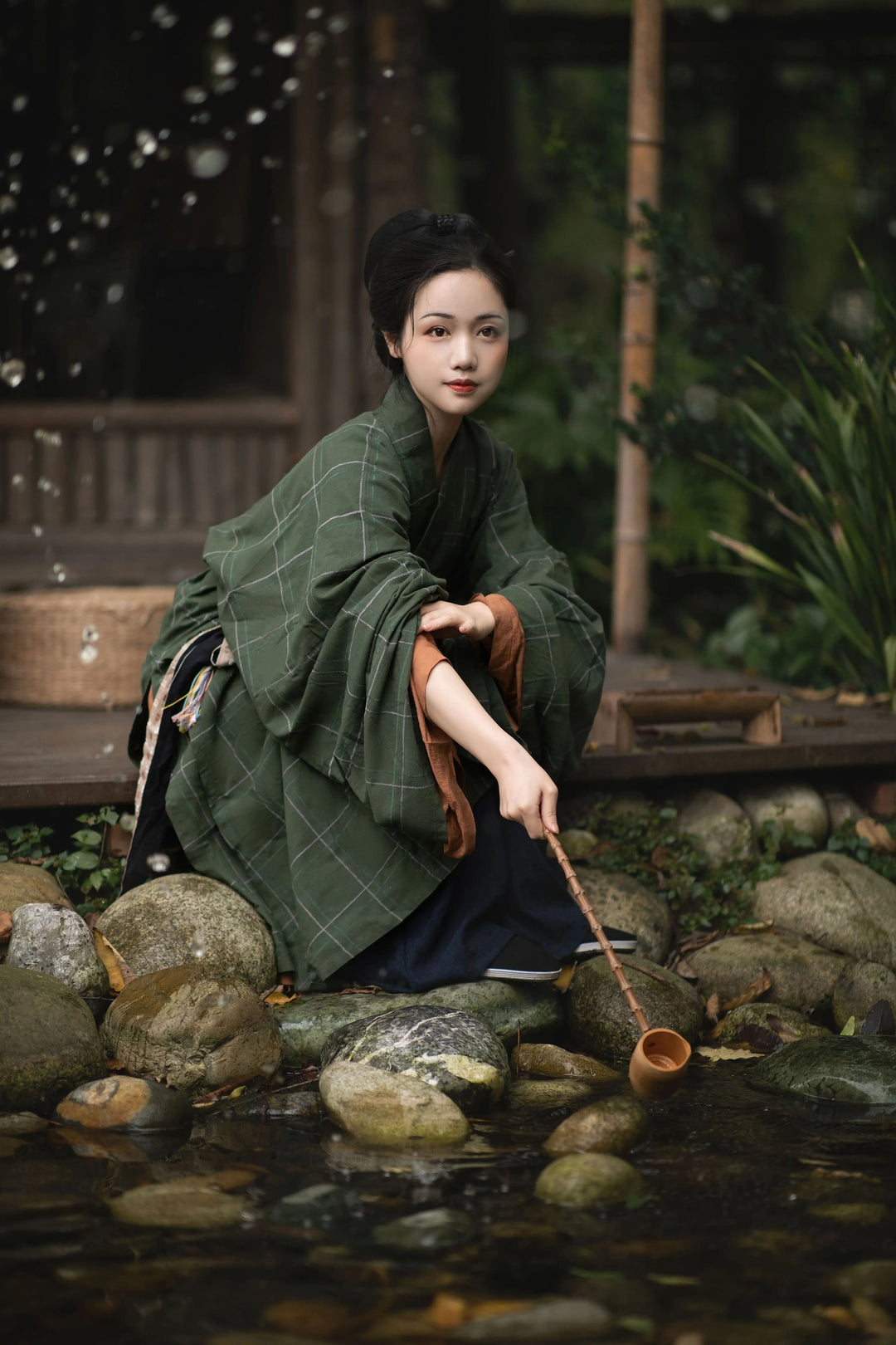 Lin Ting 林听 Southern Song Dynasty Daily Commoner's Unisex Changshan ...