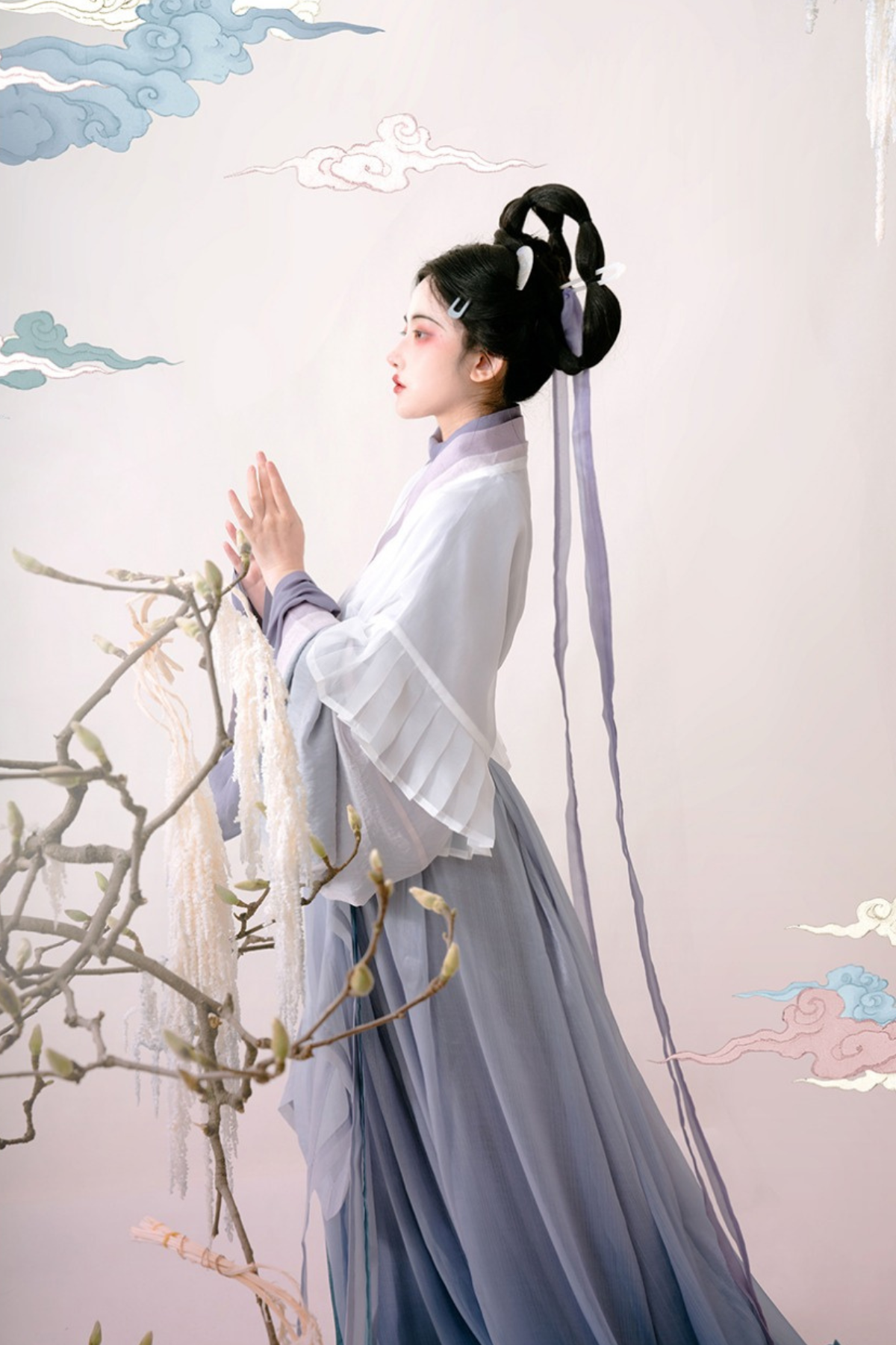 Luo Shen 洛神 River Goddess Wei Jin Zaju Chuishao Fu Swallow Tail & Flyi – Nüwa Hanfu