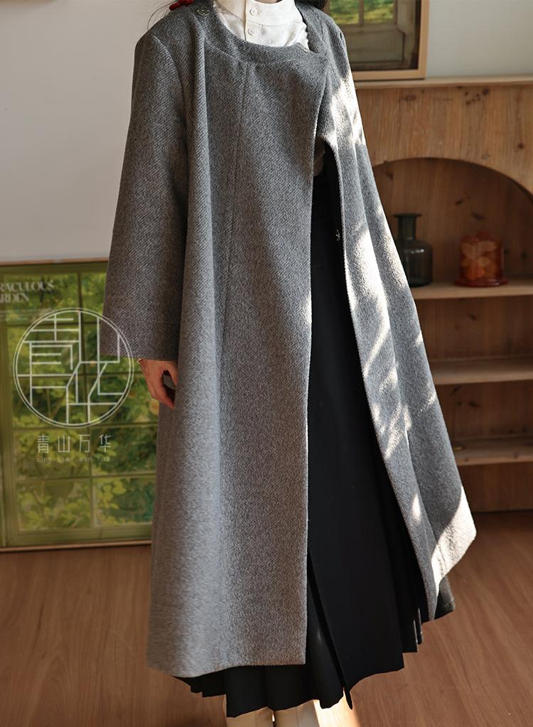 Jie 结 Knot Modernized Tang Yuanlingpao Coat & Midi Mamian Set – Nüwa Hanfu