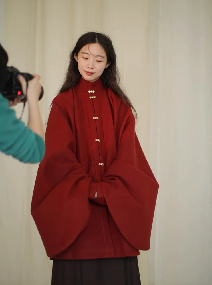 Feng Lin 枫林 Maple Forest Modernized Ming Jacket & Easy-Wear Mamian Set ...