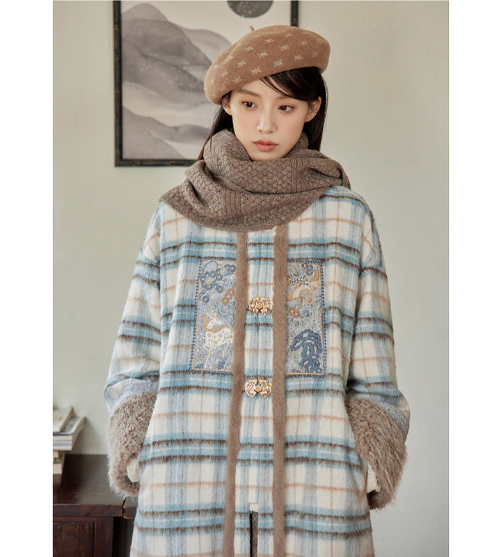 Xue Hou 雪后 After the Snow Modernized Ming Yuanling Pi Ao Fuzzy Coat ...