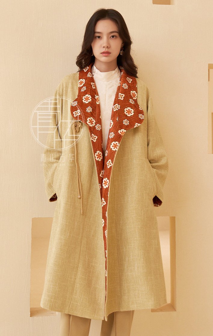 (Presale) Zao Qiu 早秋 Early Autumn Modernized Tang Double Lined Pi Ao C ...