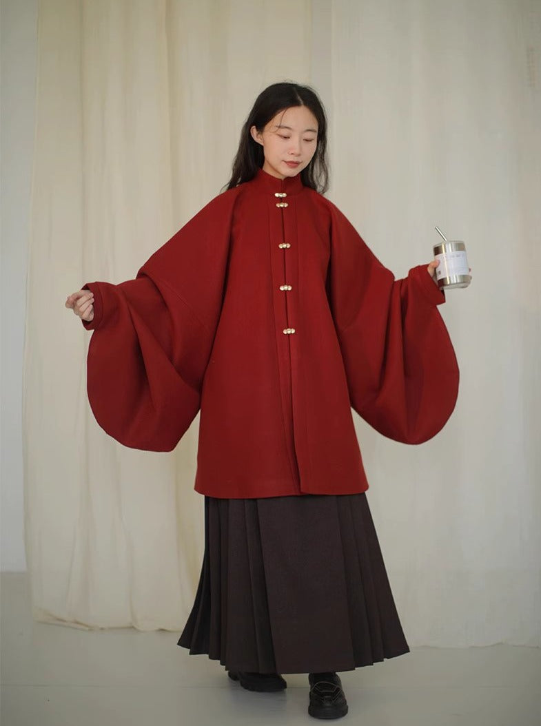 Feng Lin 枫林 Maple Forest Modernized Ming Jacket & Easy-Wear Mamian Set ...
