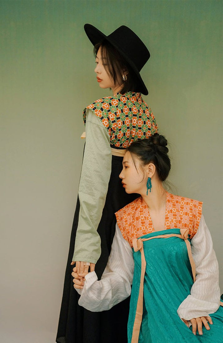 Tiao Tiao 跳跳 Jumping Bean Tang Dynasty Banbi & Poqun Ruqun Set – Nüwa Hanfu