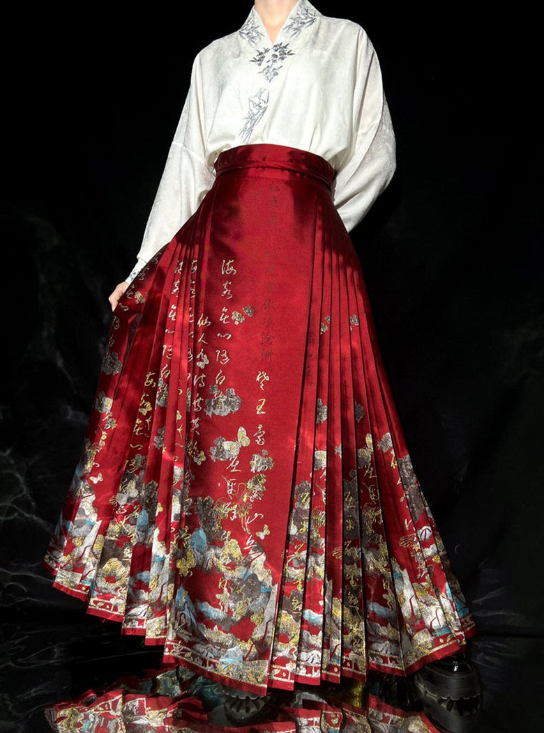 Jiang Shang Yin 江上吟 Song on the River Ming Dynasty Calligraphy & Mount ...