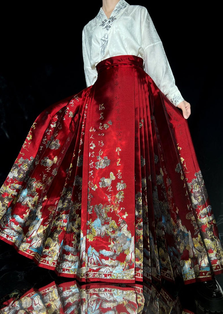 Jiang Shang Yin 江上吟 Song on the River Ming Dynasty Calligraphy & Mount ...