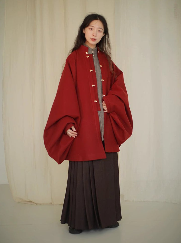 Feng Lin 枫林 Maple Forest Modernized Ming Jacket & Easy-Wear Mamian Set ...