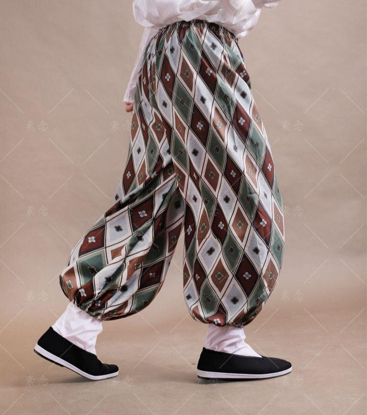 San Sè 三色 Various Tang Dynasty Unisex Dunhuang Pattern Lantern Bloomer ...