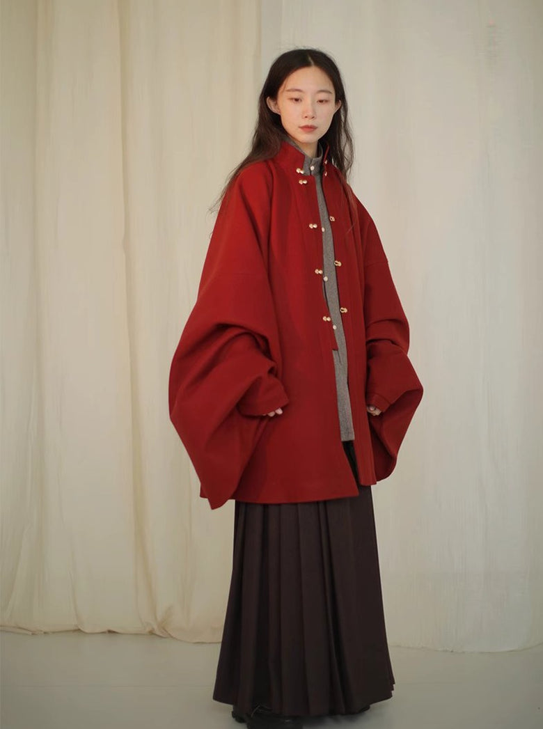 Feng Lin 枫林 Maple Forest Modernized Ming Jacket & Easy-Wear Mamian Set ...