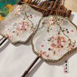 Ziwei Hua 紫薇花 Myrtle Flower Single-Sided Embroidered Tuanshan Round Fa ...