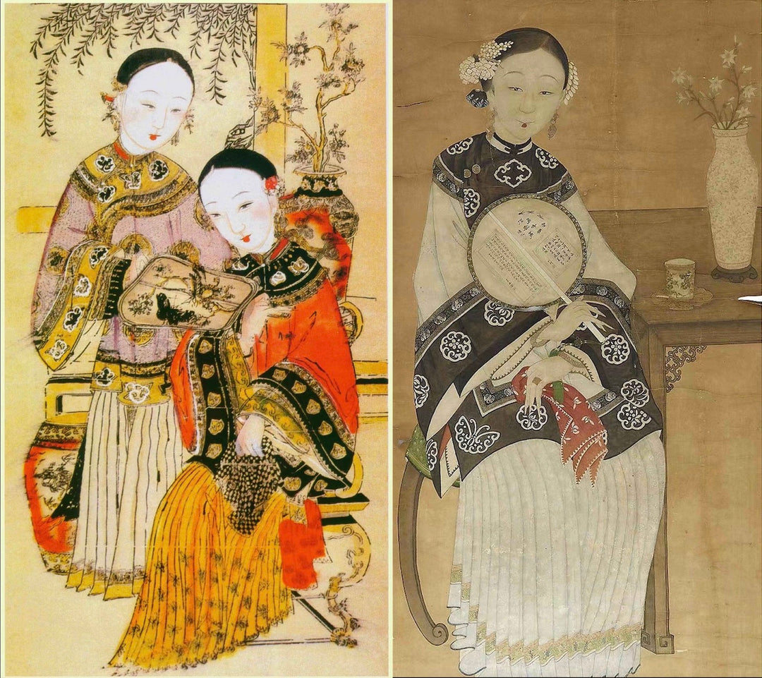 Jian Tou 箭头 Arrowhead Qing Dynasty Han Woman's Baizhequn Hundred Pleat ...