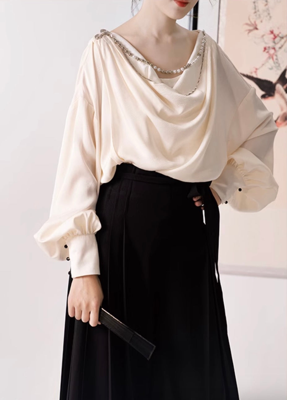 Yimeng Huayu 遗梦花语 A Flower's Language Modernized Ming Mamian Wide Legg ...