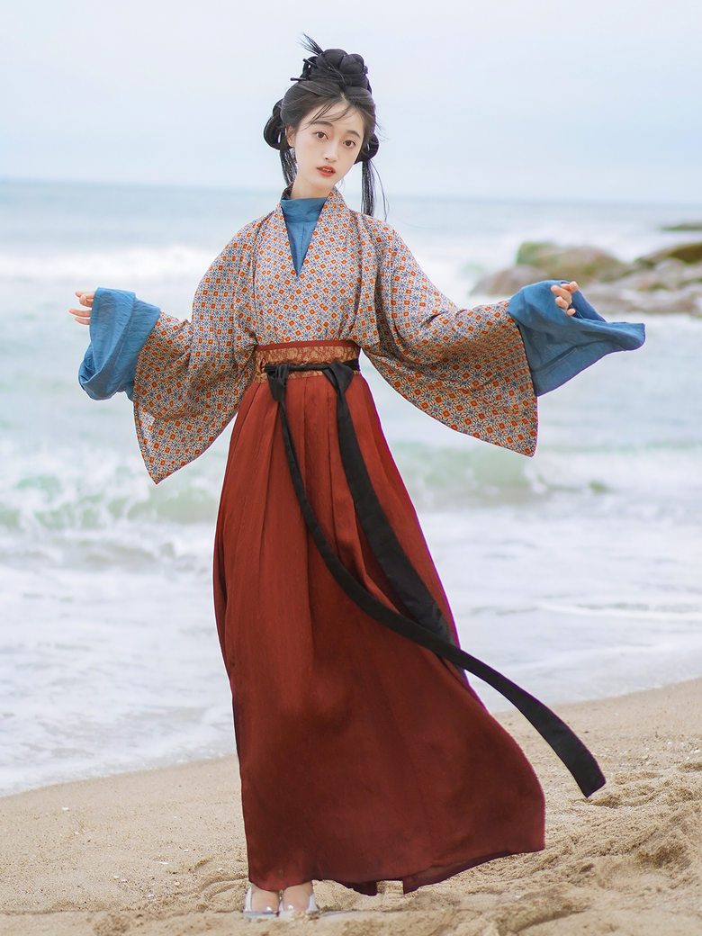 Guan Canghai 观沧海 Ocean View Wei Jin Ruqun – Nüwa Hanfu